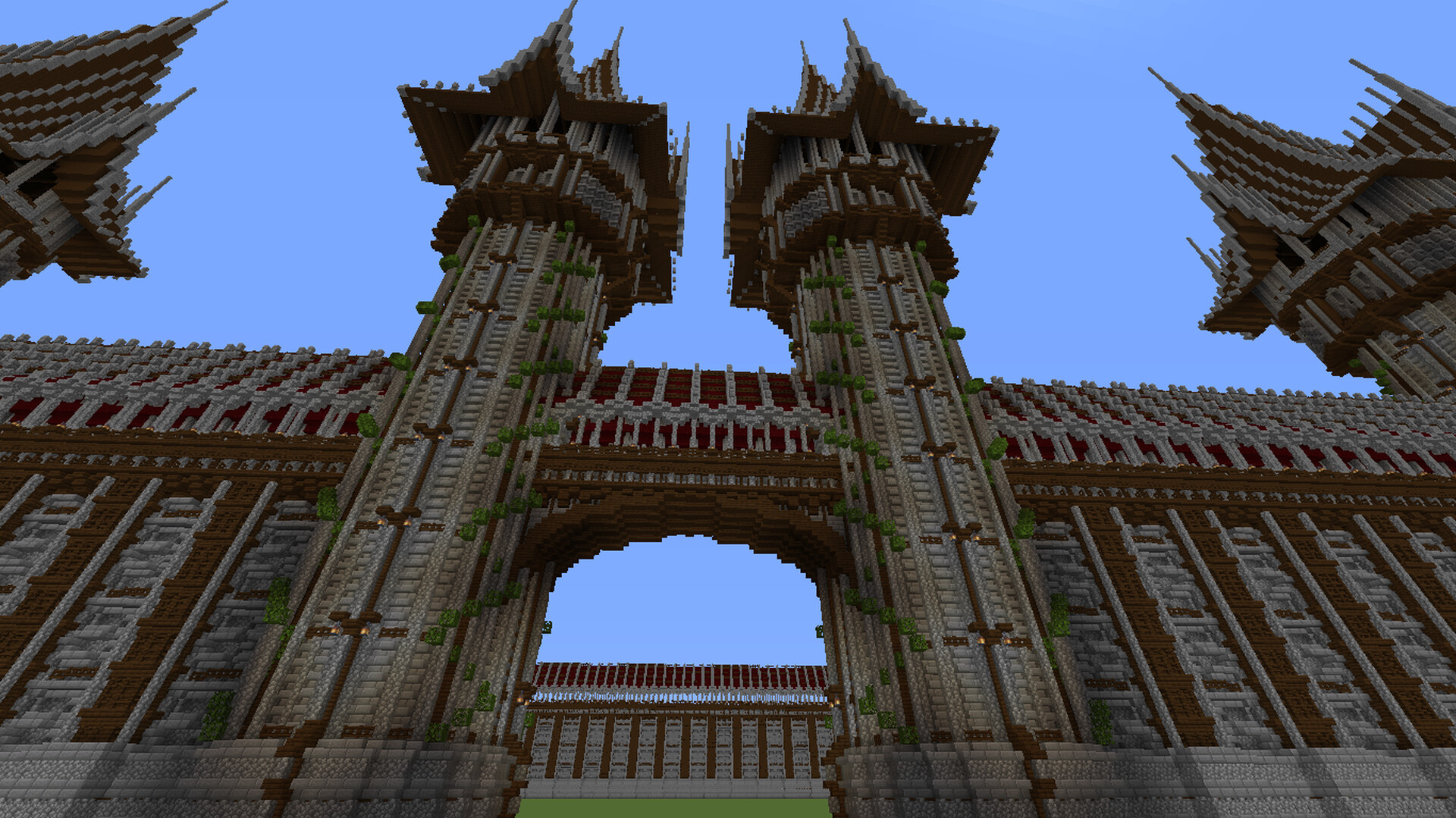 Medieval wall with towers Minecraft Map