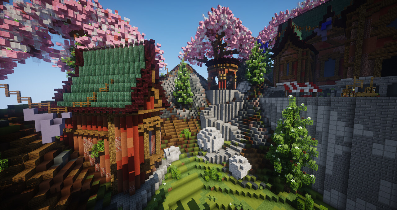 Springtime Castlegrounds | 1.8+ Minecraft Map