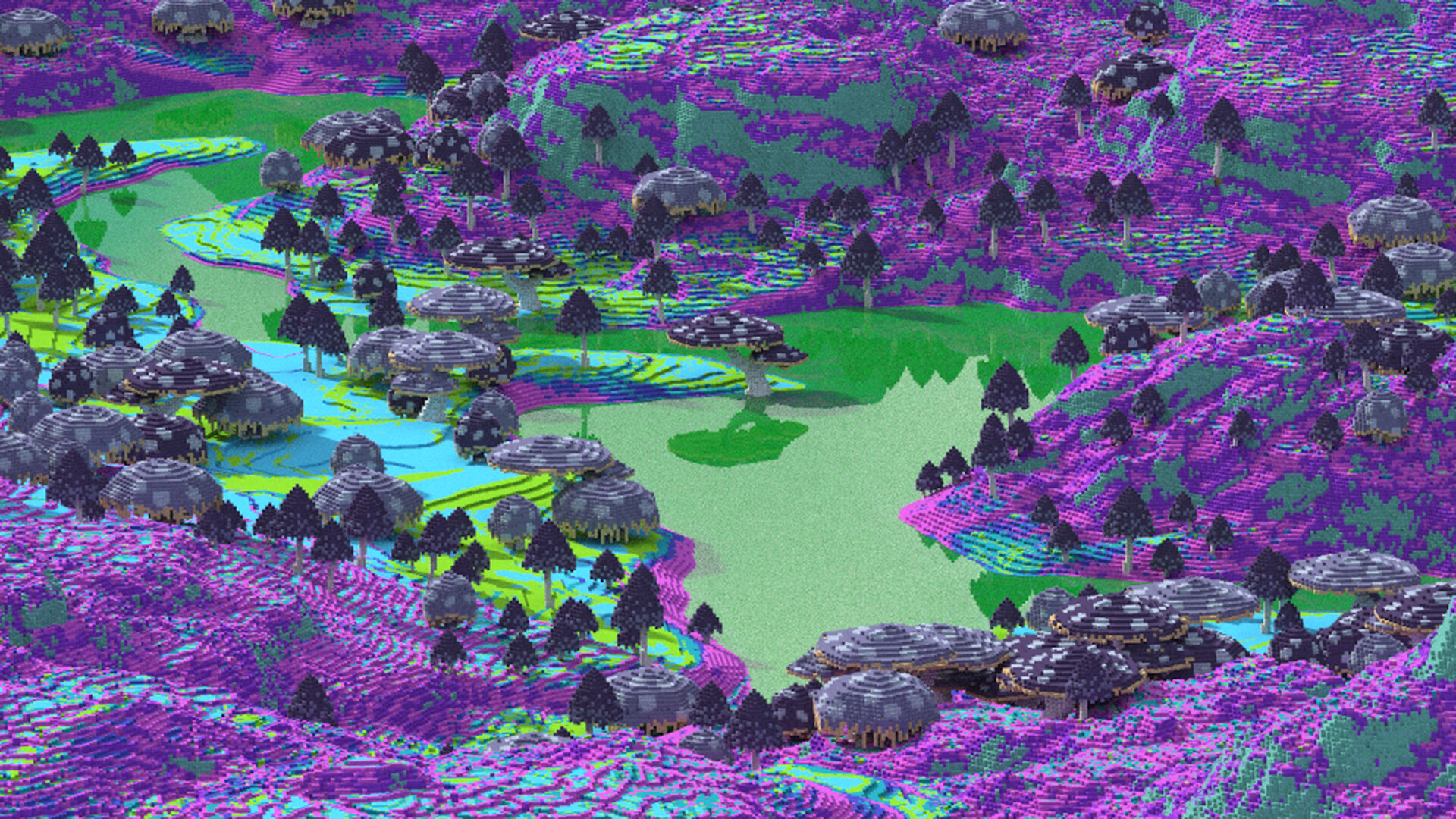 Out of our world - Alien Landscape Minecraft Map