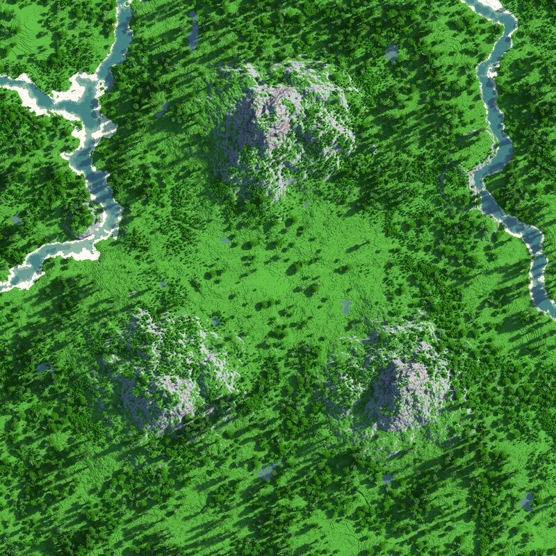 Plains - 2000x2000 | Landscape map 1.12 - 1.16 | Bedrock support ...