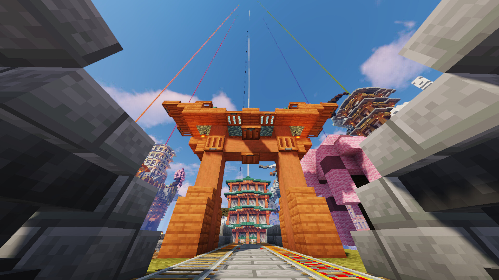 The 7 Towers | Japanese Map. Minecraft Map