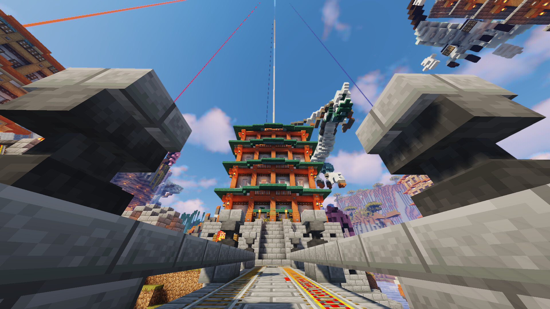 The 7 Towers | Japanese Map. Minecraft Map