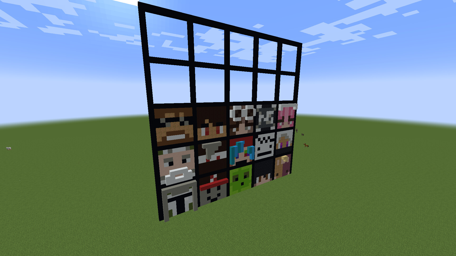 Head build wall Minecraft Map
