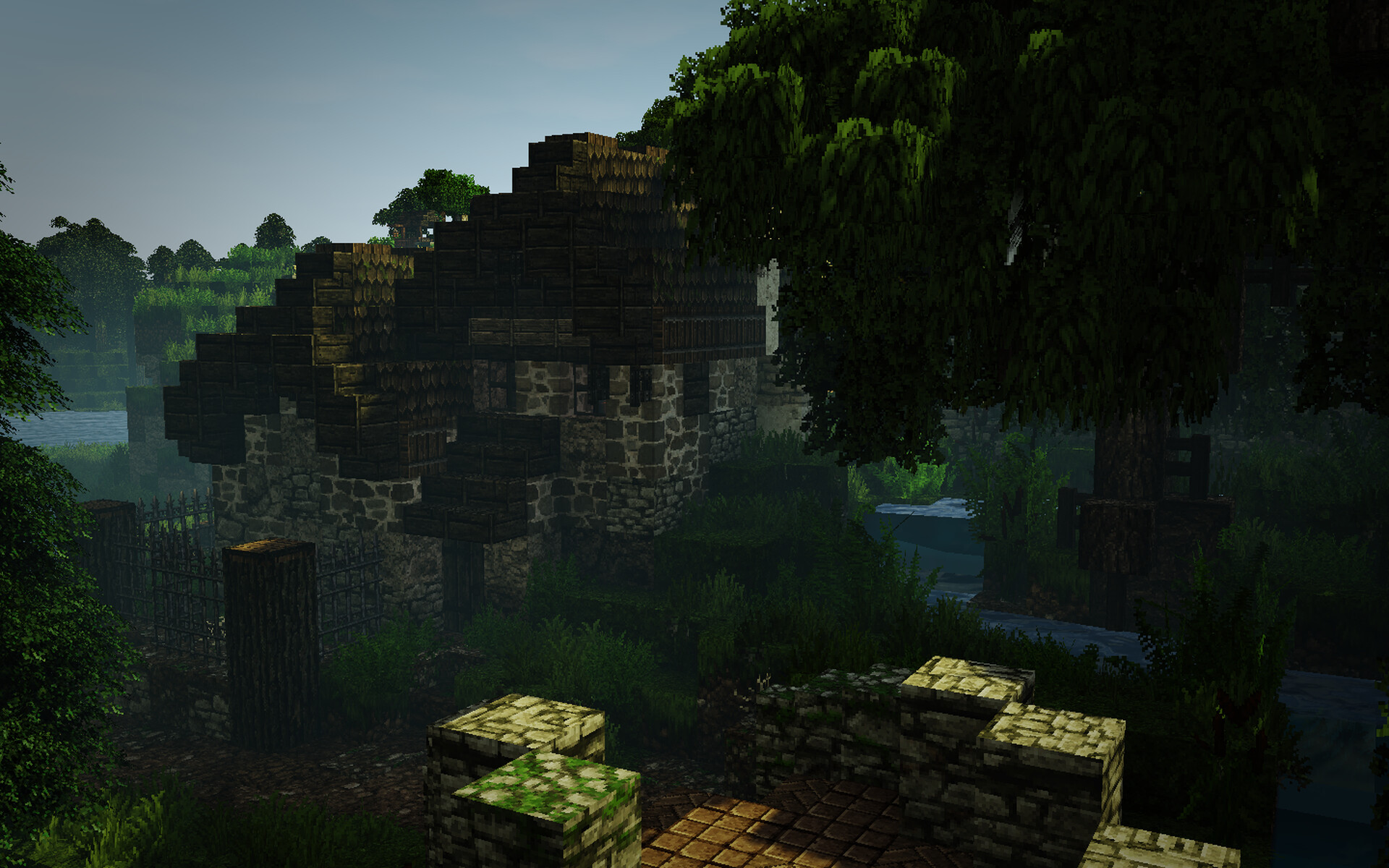 [1.14.3] Raven's Cliffs Medieval Town - Downstream Houses # ...