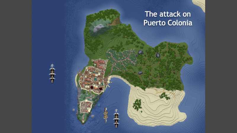 The attack on Puerto Colonia | Buccaneer Bay Build Contest Entry ...
