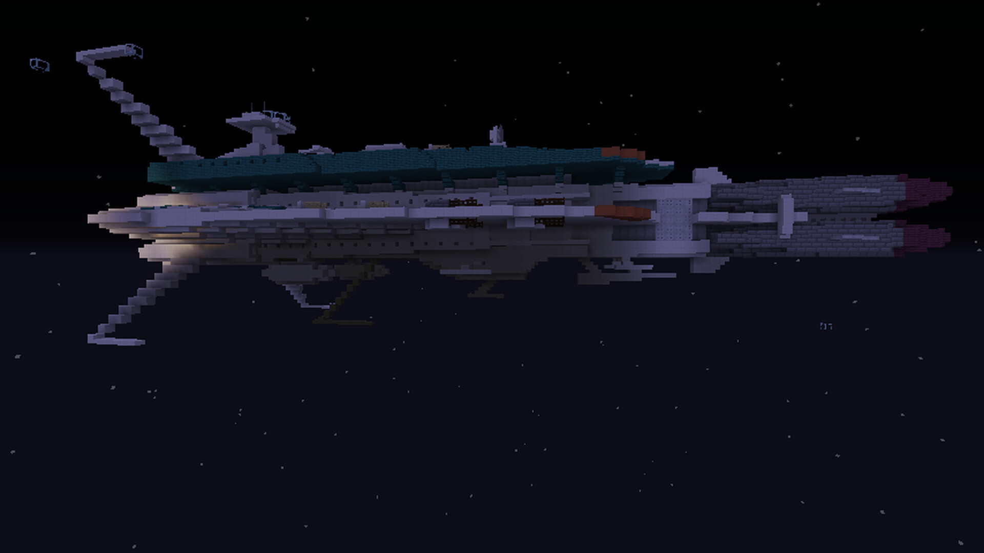 Space Carrier & Frigate Minecraft Map