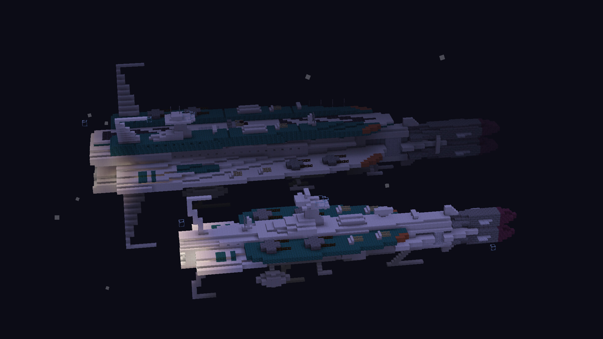 Space Carrier & Frigate Minecraft Map