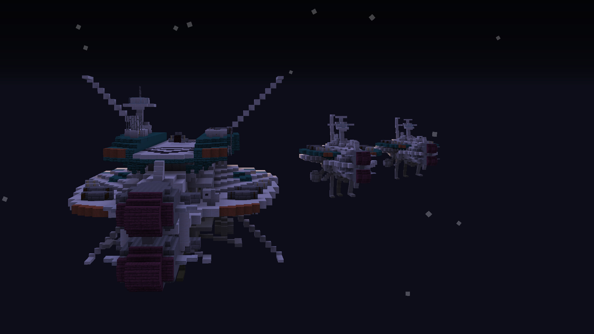 Space Carrier & Frigate Minecraft Map