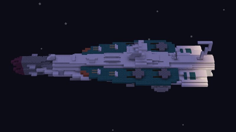 Space Carrier & Frigate Minecraft Map