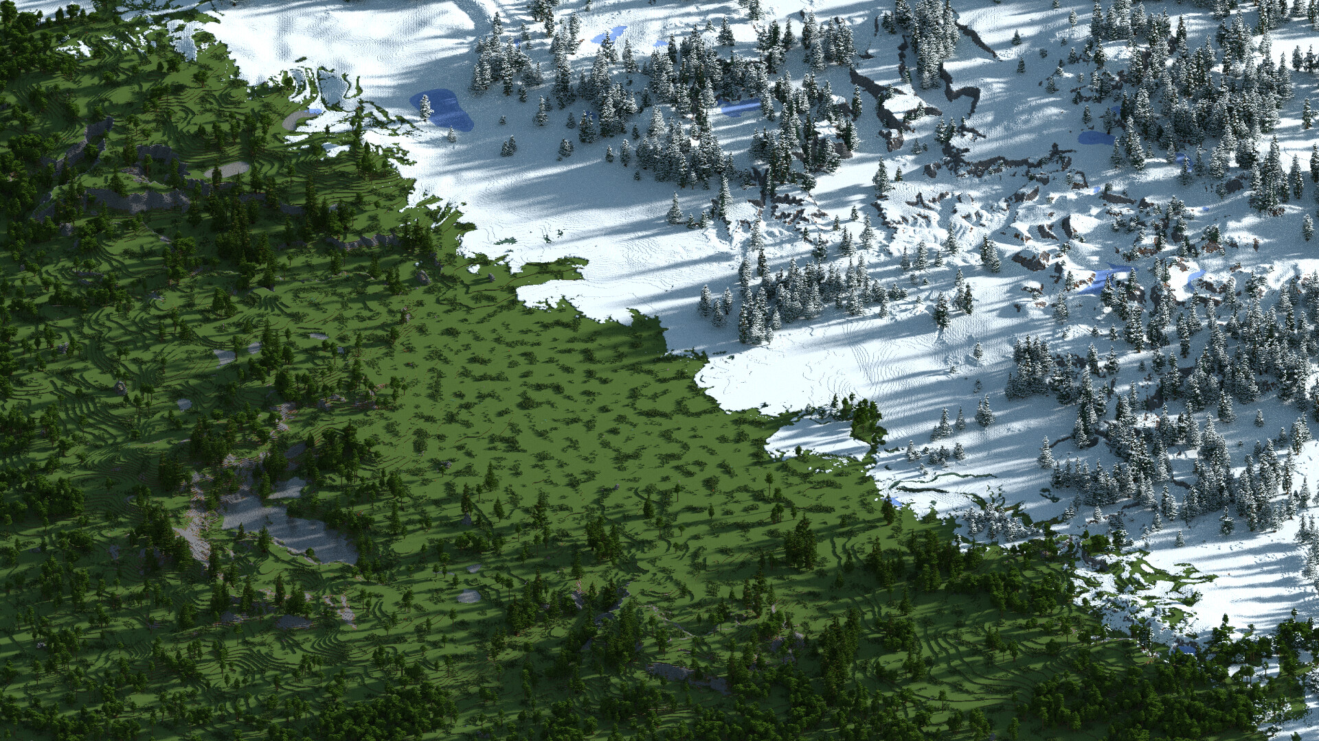 Warzona winter-plain [WorldPainter] Minecraft Map