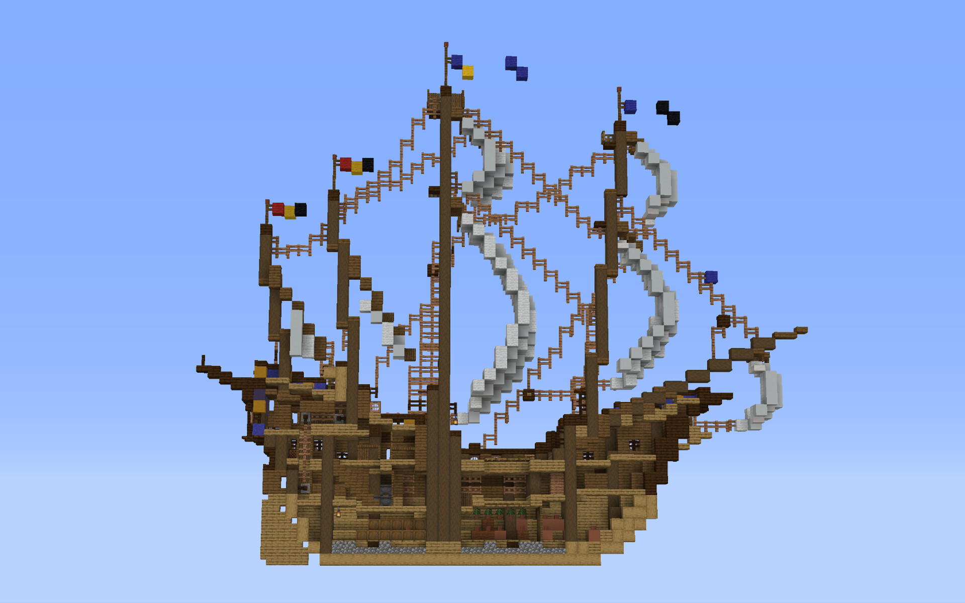 Medieval Ship | Large Carrack "Reiksland" Minecraft Map