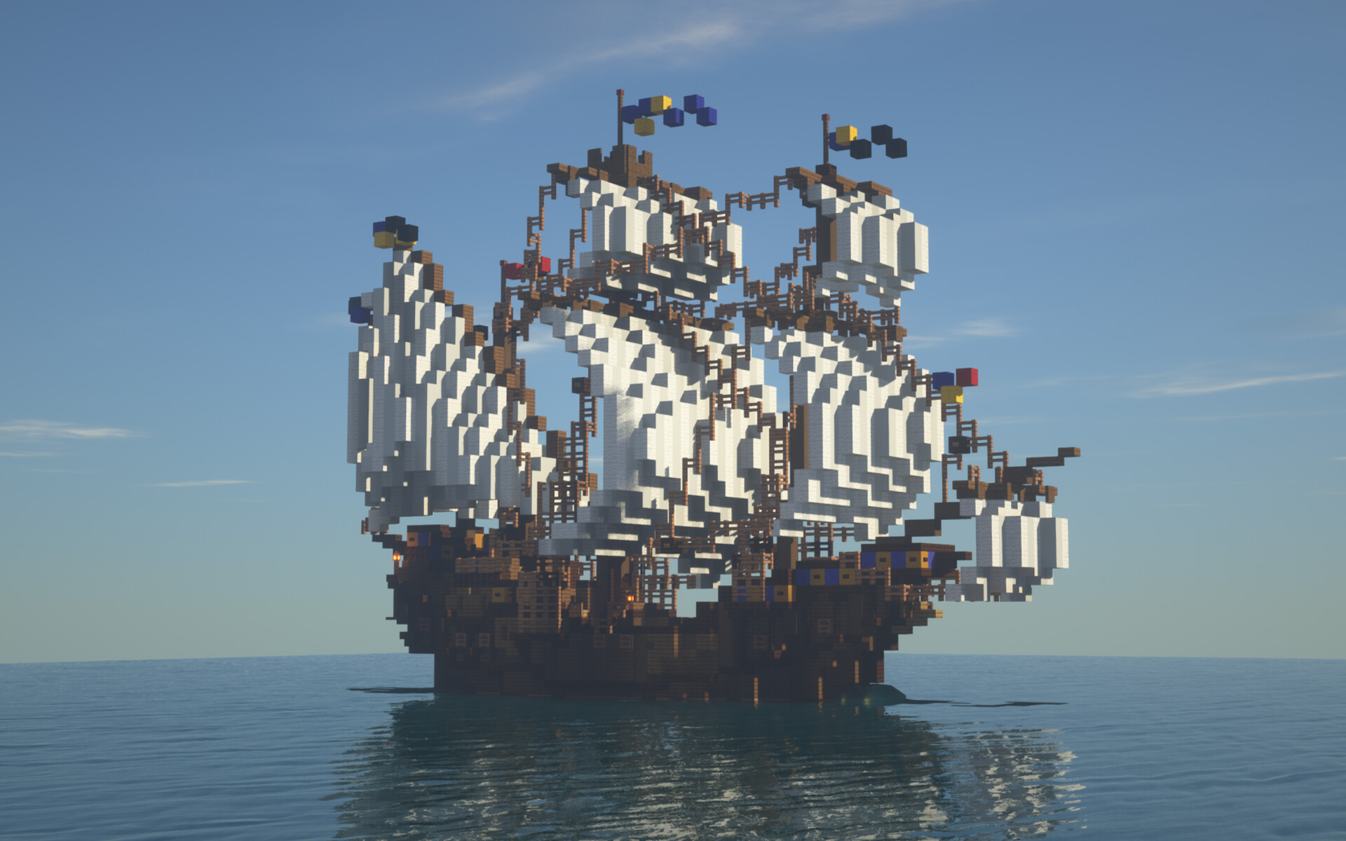 Medieval Ship | Large Carrack "Reiksland" Minecraft Map