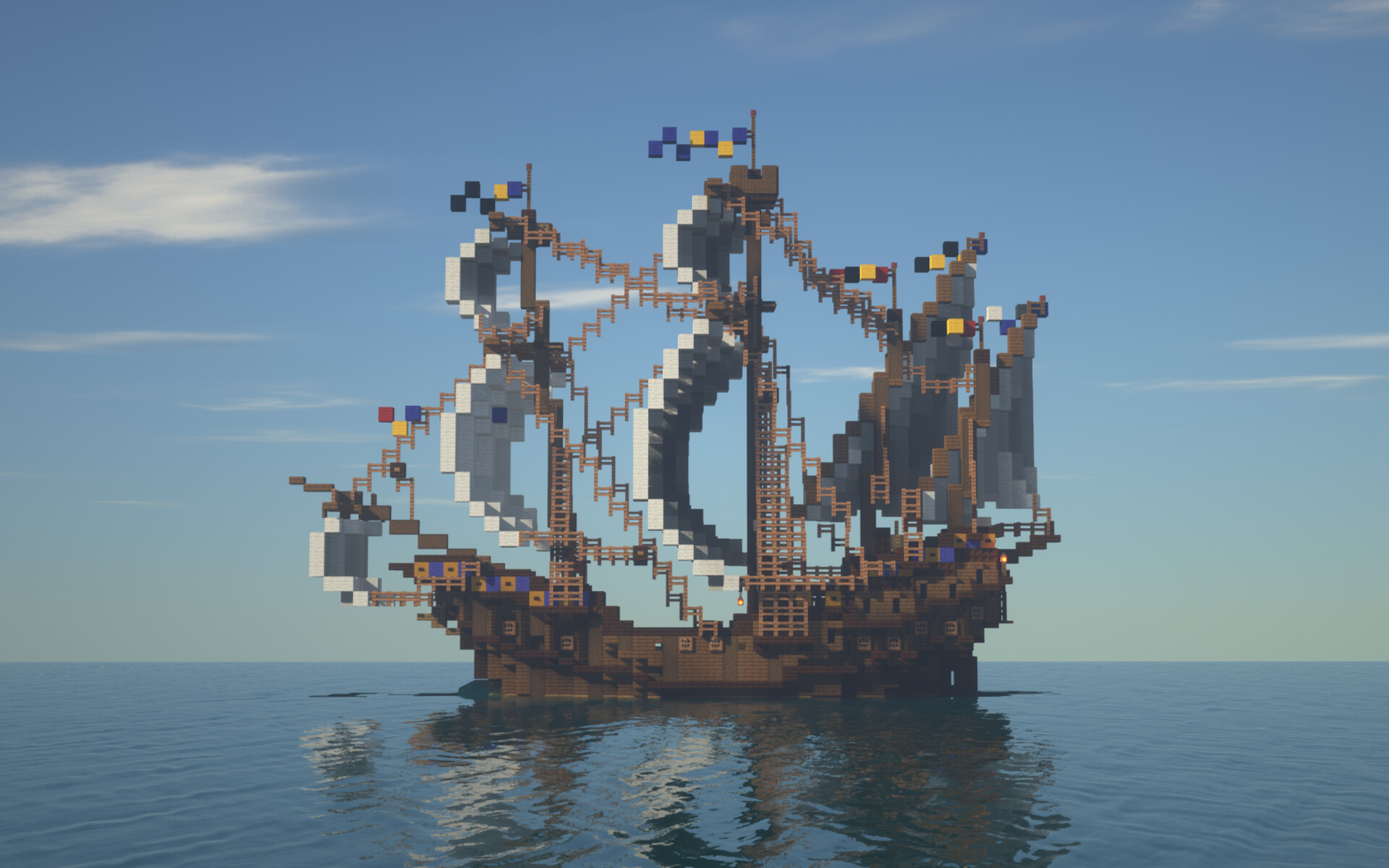 Medieval Ship | Large Carrack "Reiksland" Minecraft Map