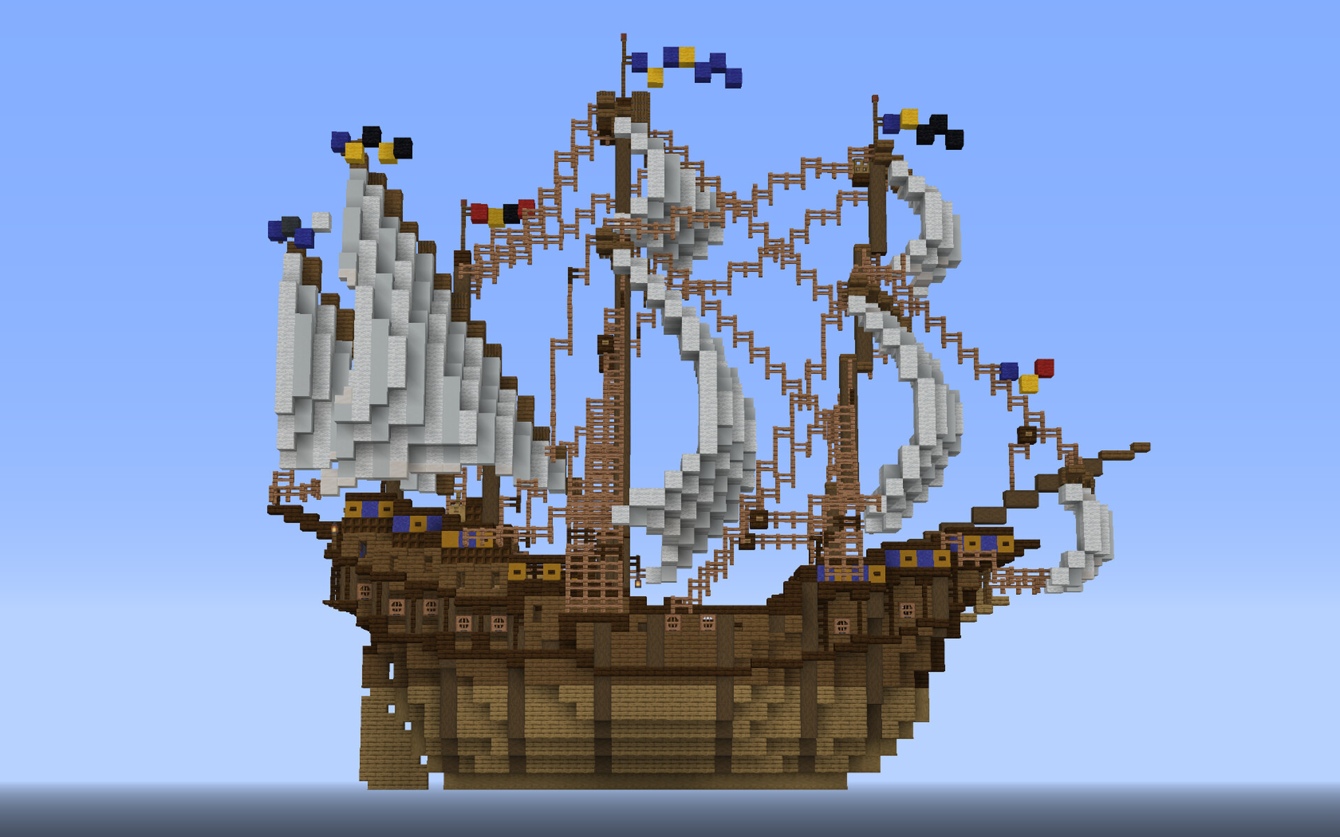 Medieval Ship | Large Carrack "Reiksland" Minecraft Map