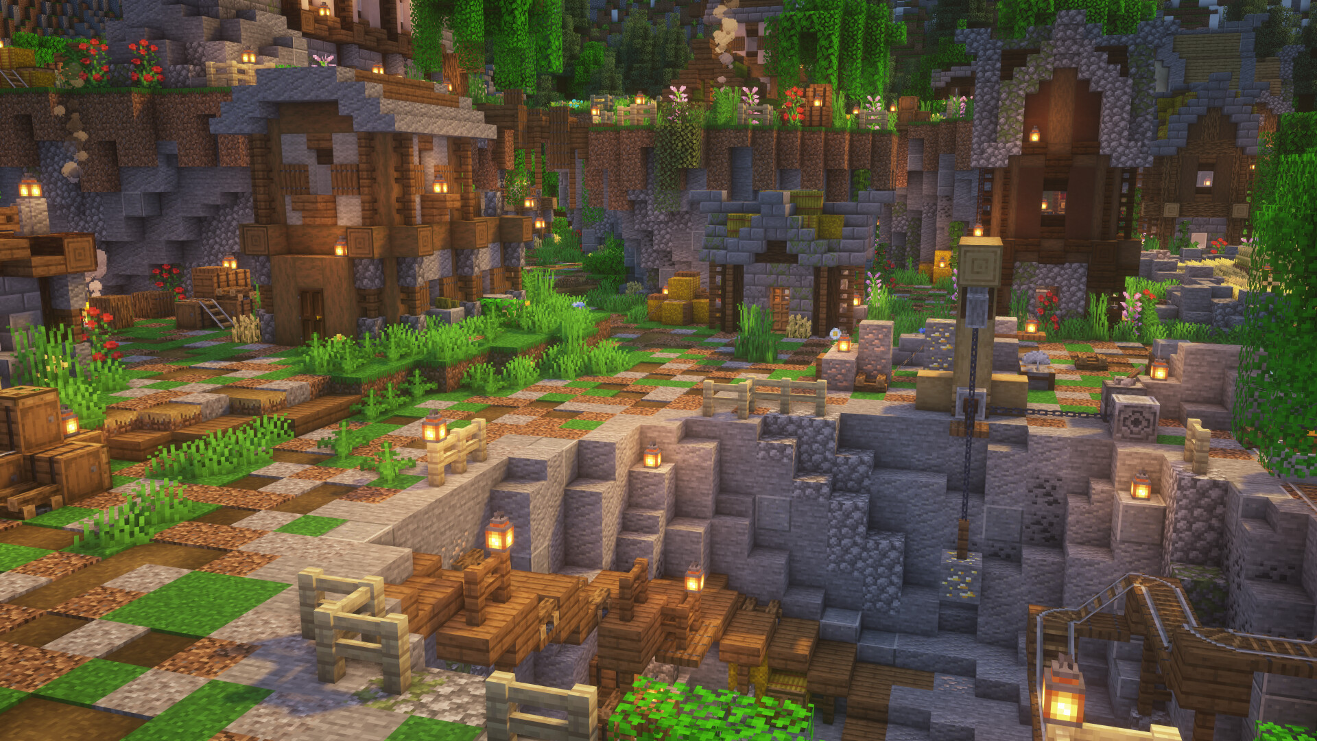Small Medieval Valley Town Minecraft Map