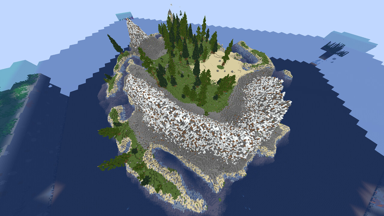 Large Survival island Minecraft Map