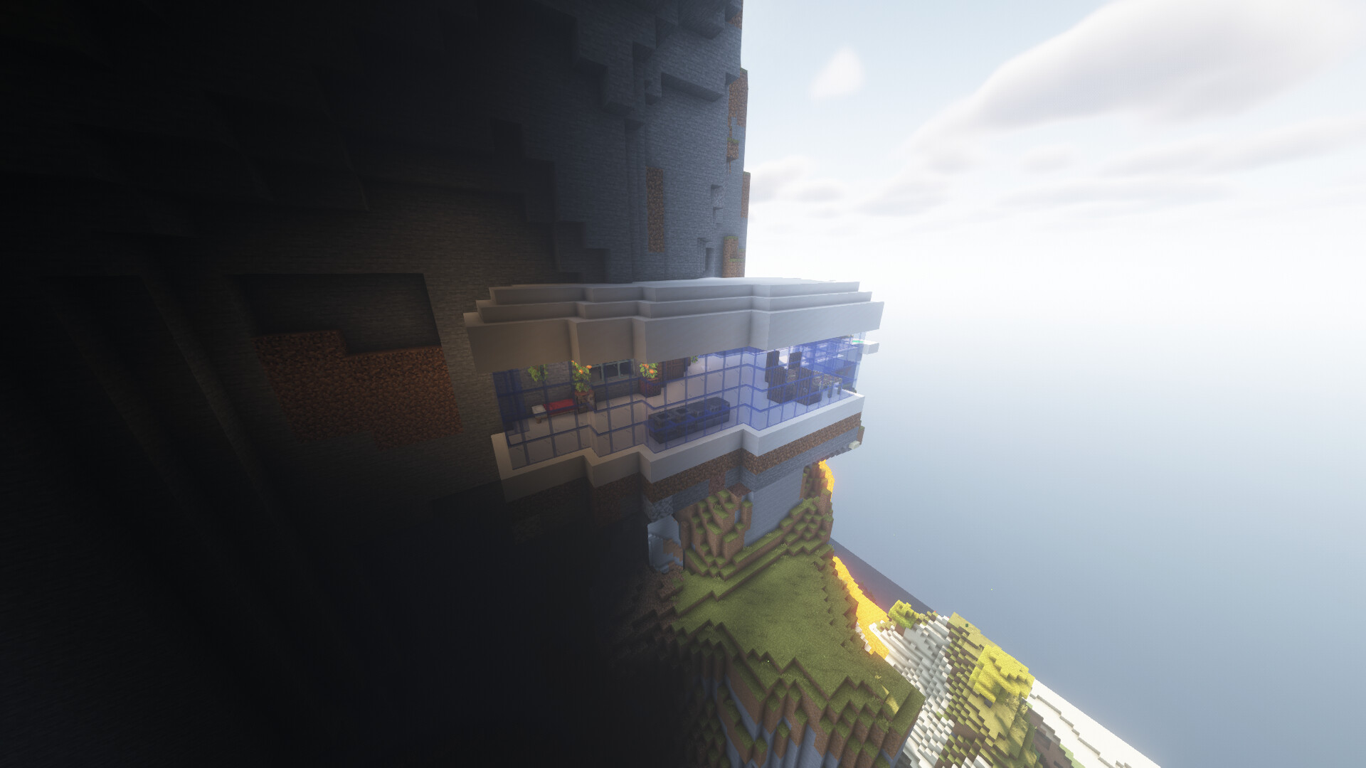 Cliff Side House (with interior) Minecraft Map