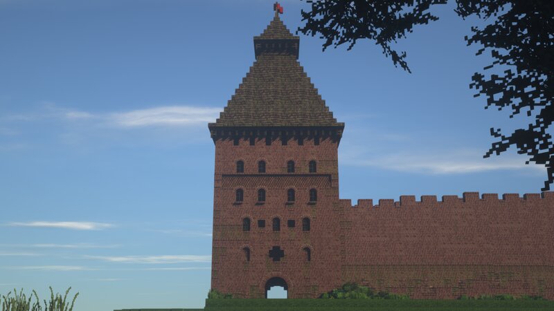 Spasskaya tower, Novgorod Kremlin. Minecraft Map