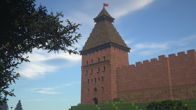 Spasskaya tower, Novgorod Kremlin. Minecraft Map