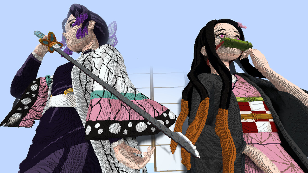 Nezuko Kamado & Shinobu Kocho - Demon Slayer Minecraft Map