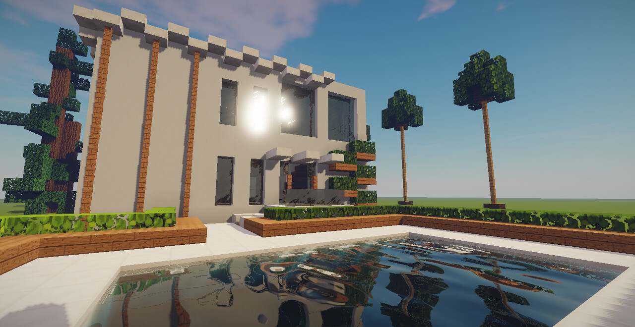 Modern House #57 Map + Schematics Minecraft Map