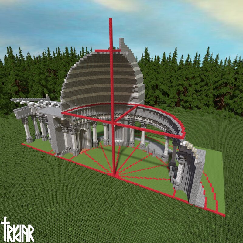 Roman Pantheon +tutorial Minecraft Map