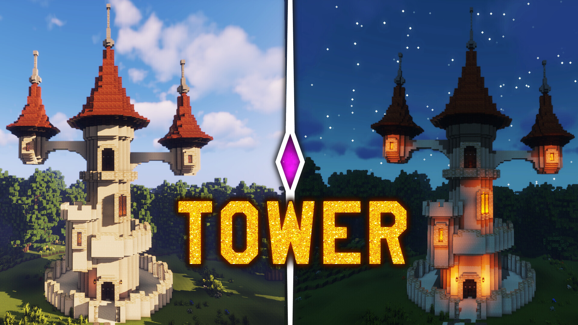 minecraft: best tower (castle tower) Minecraft Map