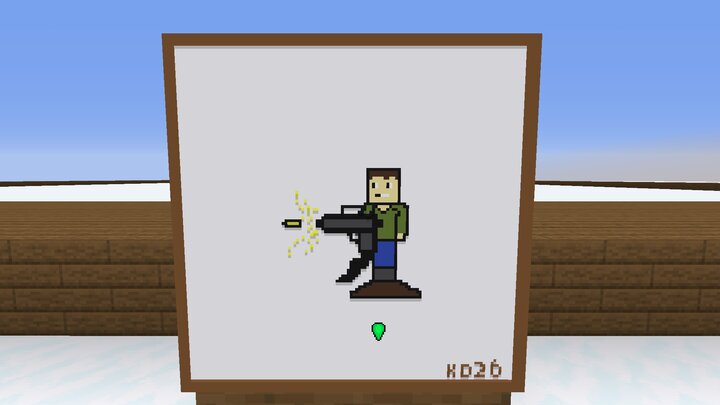 Pixel Art Minecraft Map