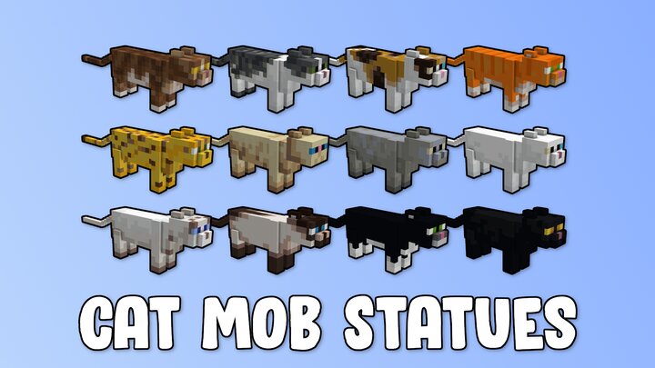 Cat Mob Statues Minecraft Map