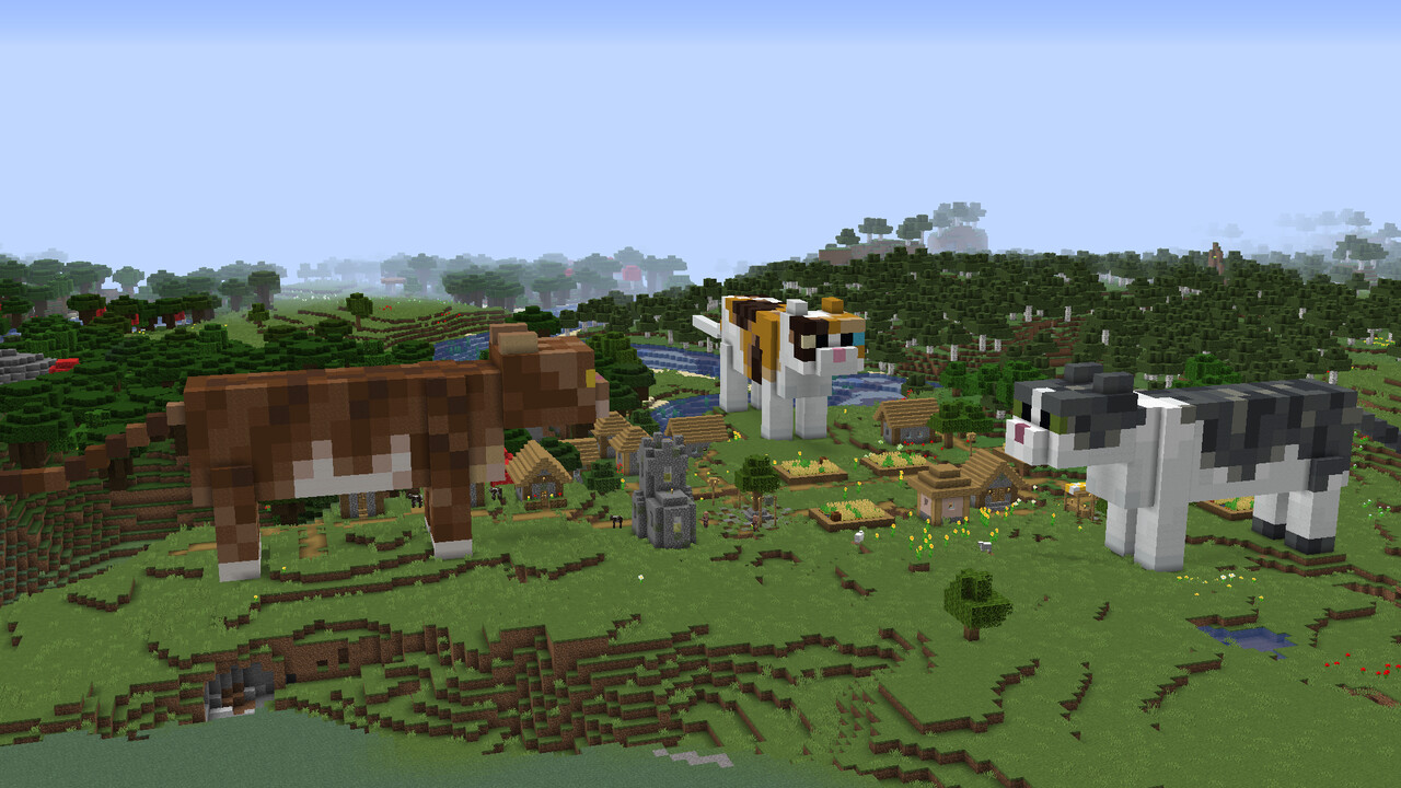 Cat Mob Statues Minecraft Map