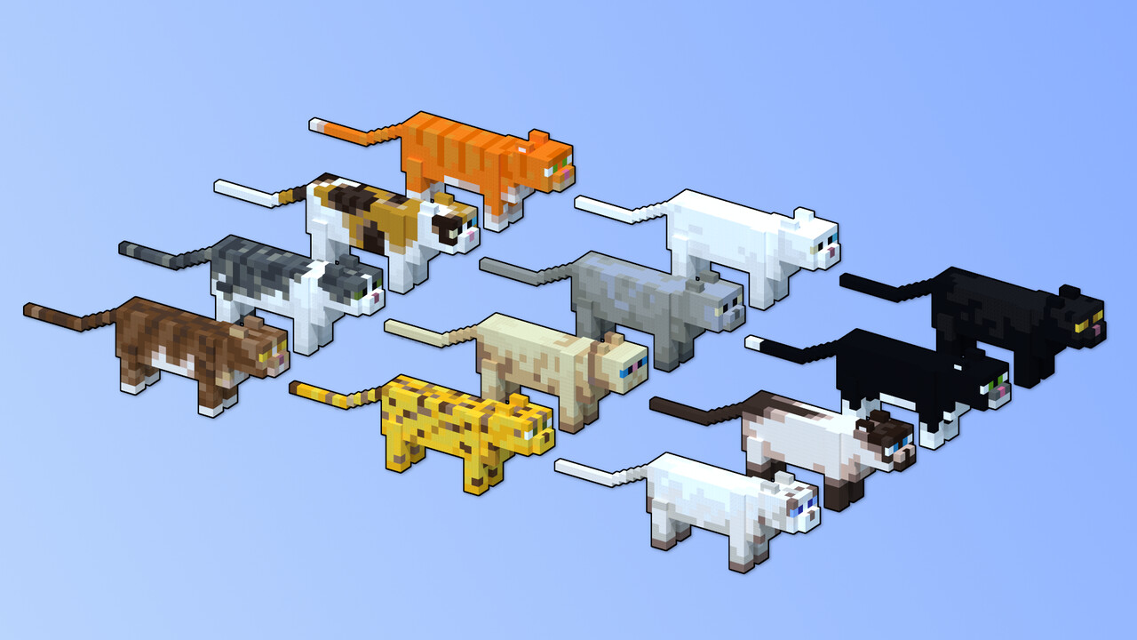 Cat Mob Statues Minecraft Map