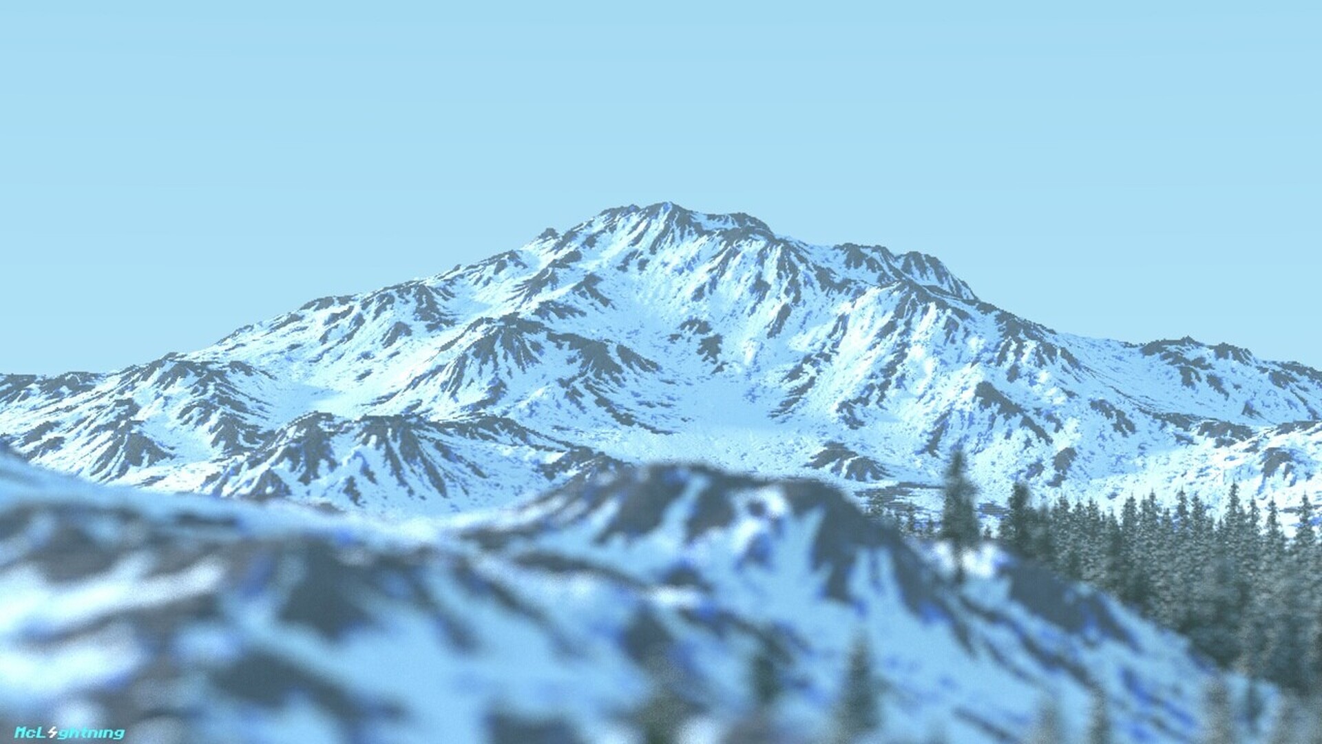 Realistic Mountain 4kxk4 Minecraft Map