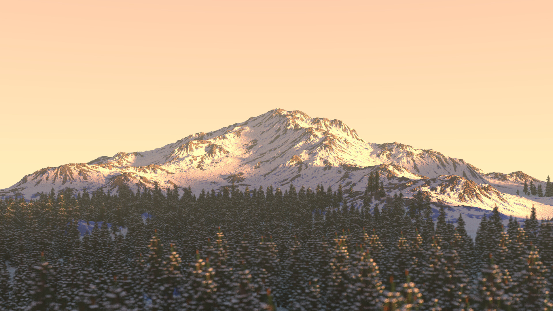Realistic Mountain 4kxk4 Minecraft Map