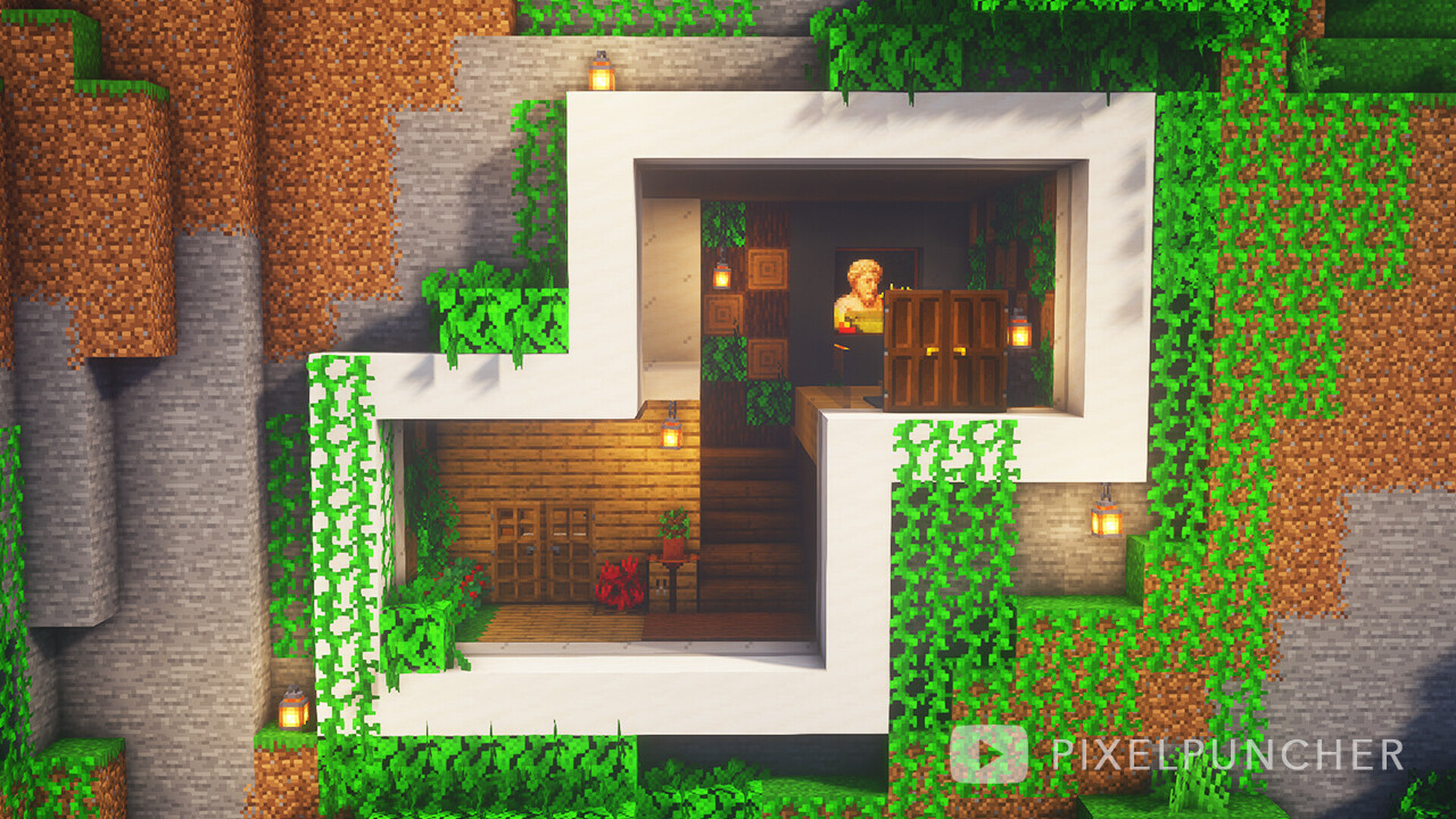 Simple Modern Jungle House Minecraft Map