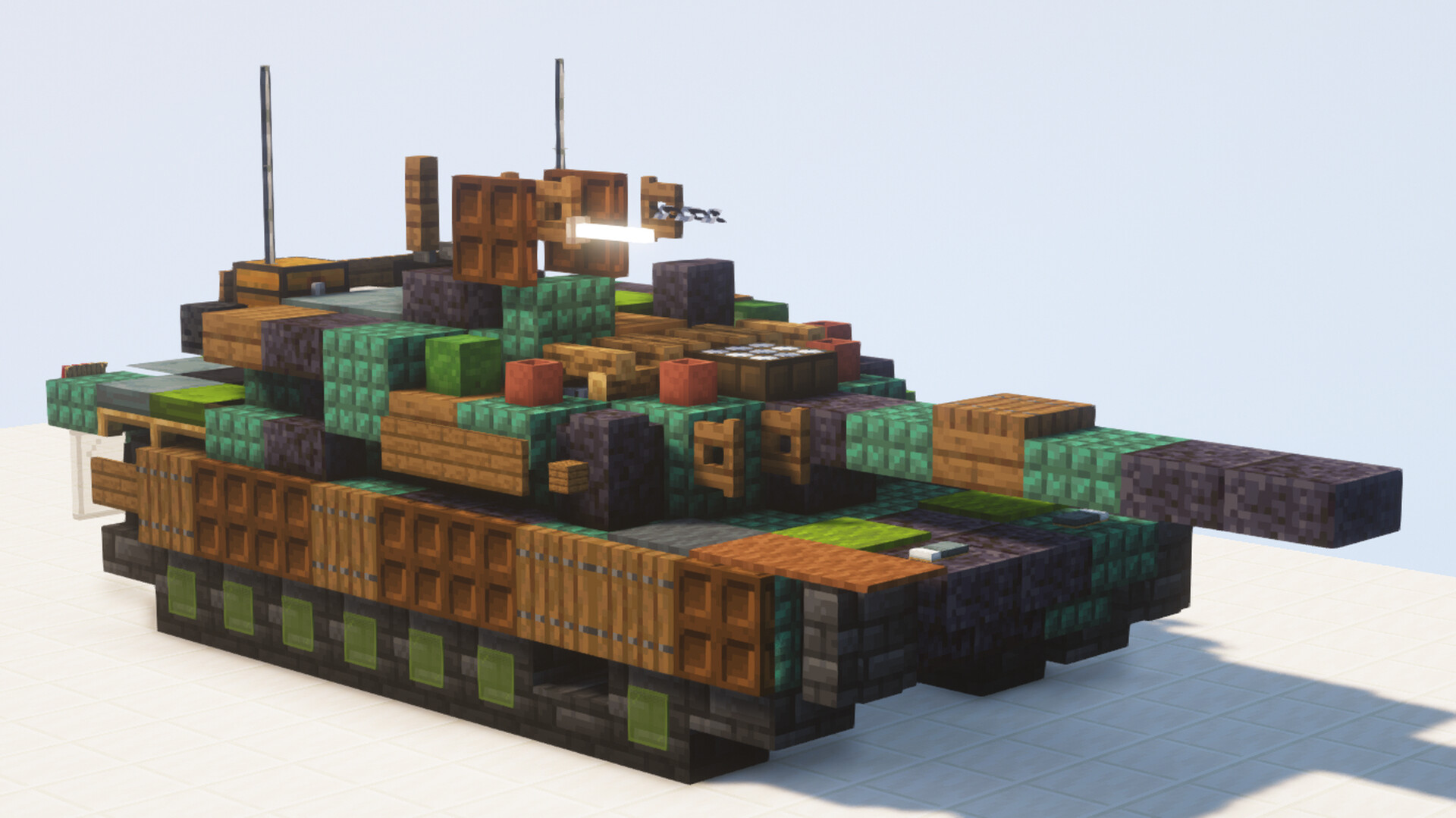 M1a2 Abrams SEPv3 Main Battle Tank - 1.5:1 scale Minecraft Map