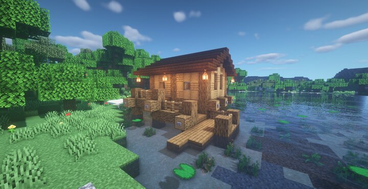 Simple Lake House Minecraft Map