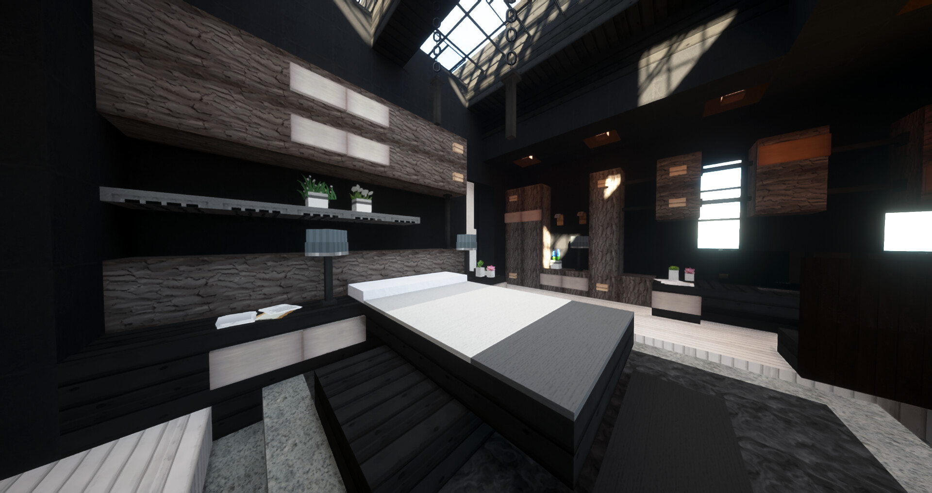 Modern Cliffside Villa 4 | interiors + download Minecraft Map