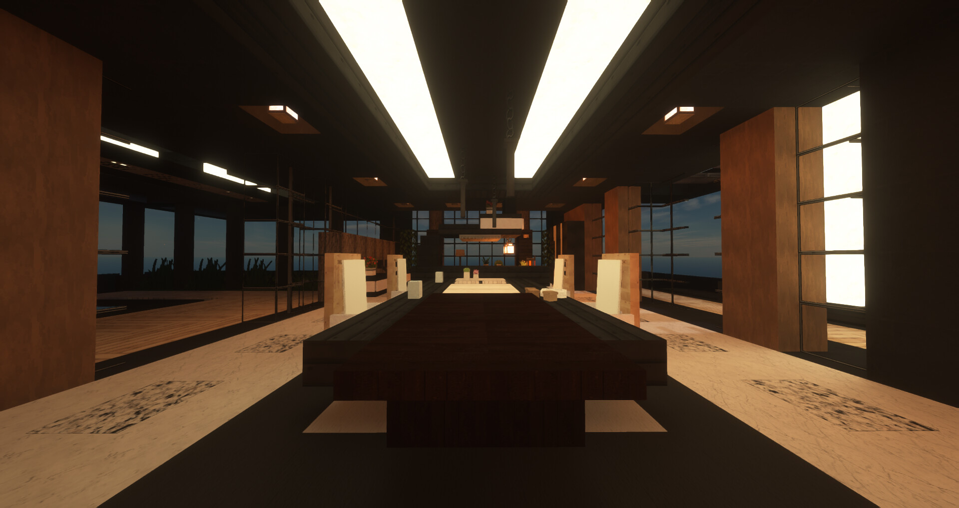 Modern Cliffside Villa 4 | interiors + download Minecraft Map