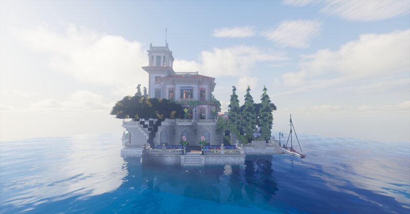 ITALIAN VILLA / FULLY FINISHED / (MINIATURIA) 1.12.2 Minecraft Map