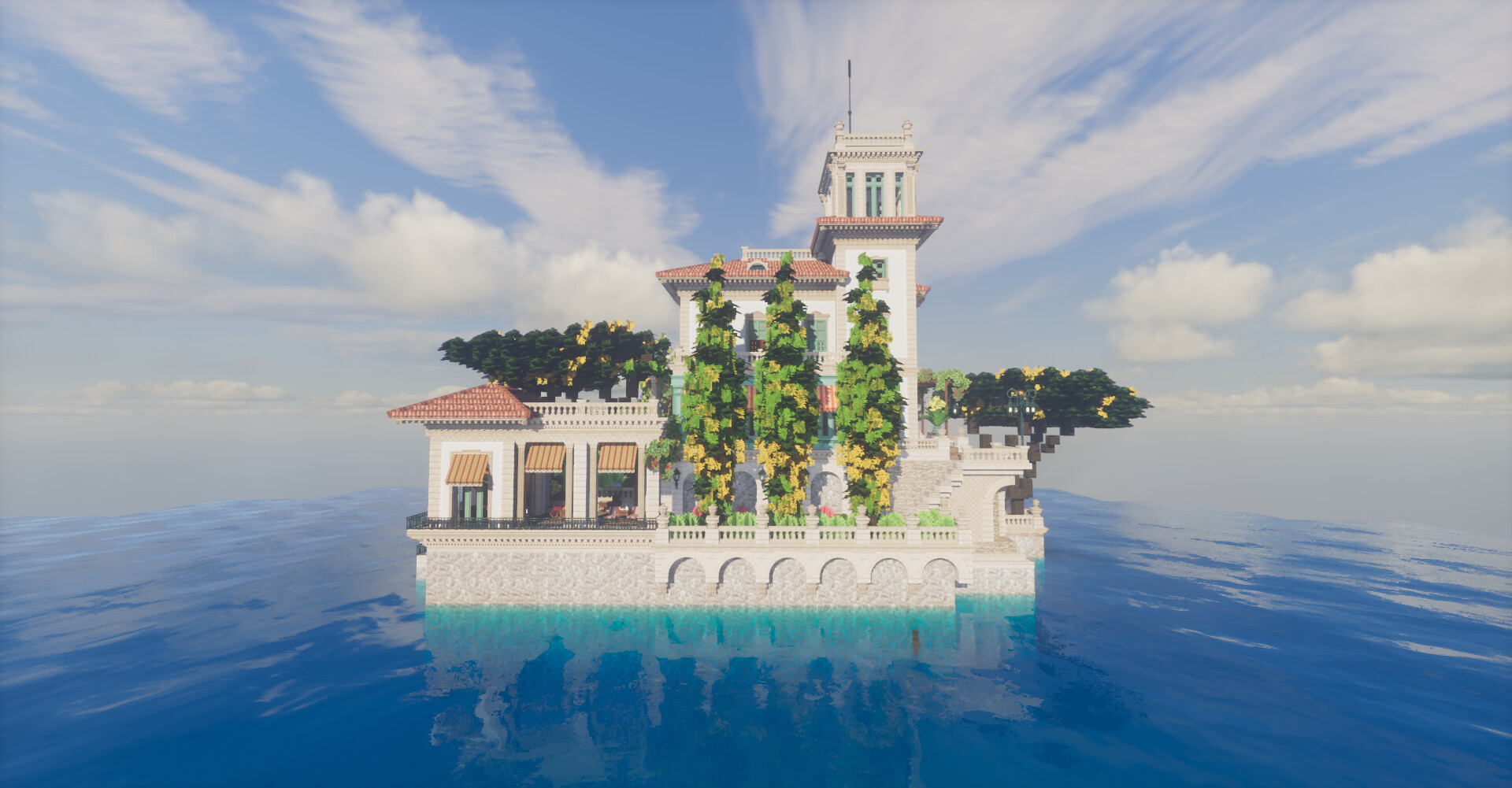 ITALIAN VILLA / FULLY FINISHED / (MINIATURIA) 1.12.2 Minecraft Map