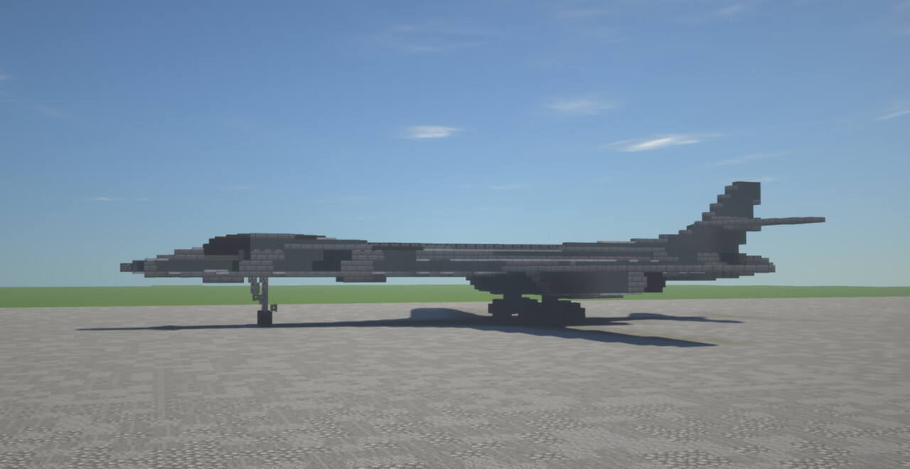 B-1B Lancer Strategic Heavy Bomber (1.5:1 Scale) Minecraft Map