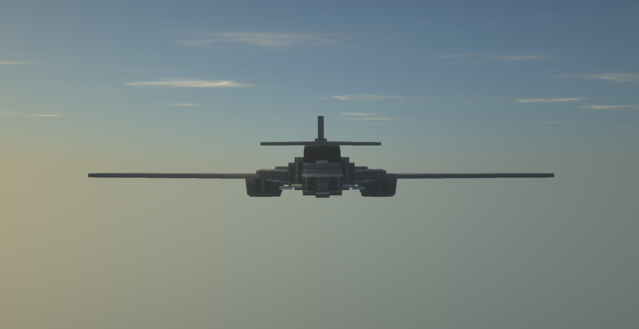 B-1B Lancer Strategic Heavy Bomber (1.5:1 Scale) Minecraft Map