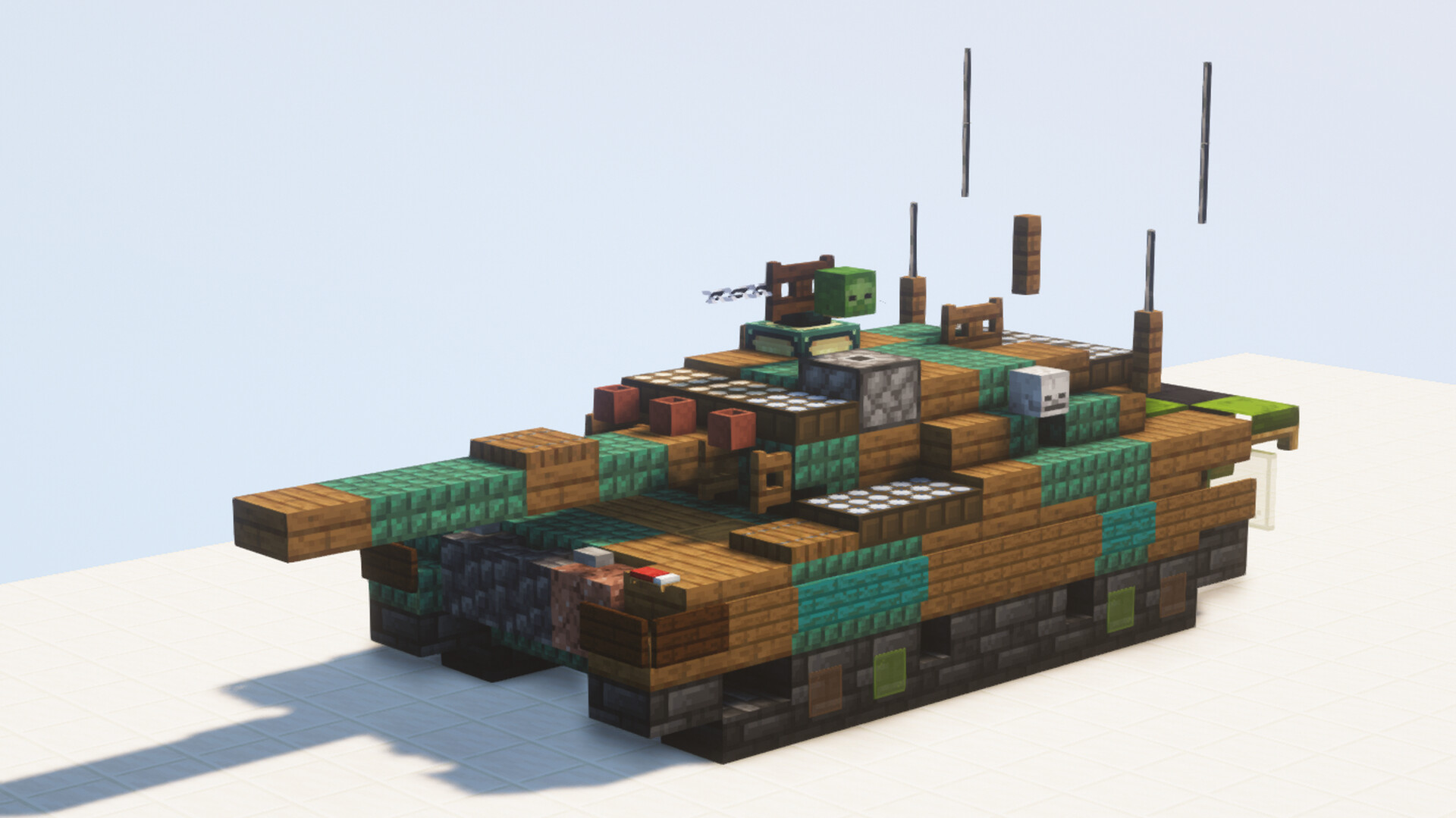 Type 90 Main Battle Tank - 1.5:1 Scale Minecraft Map