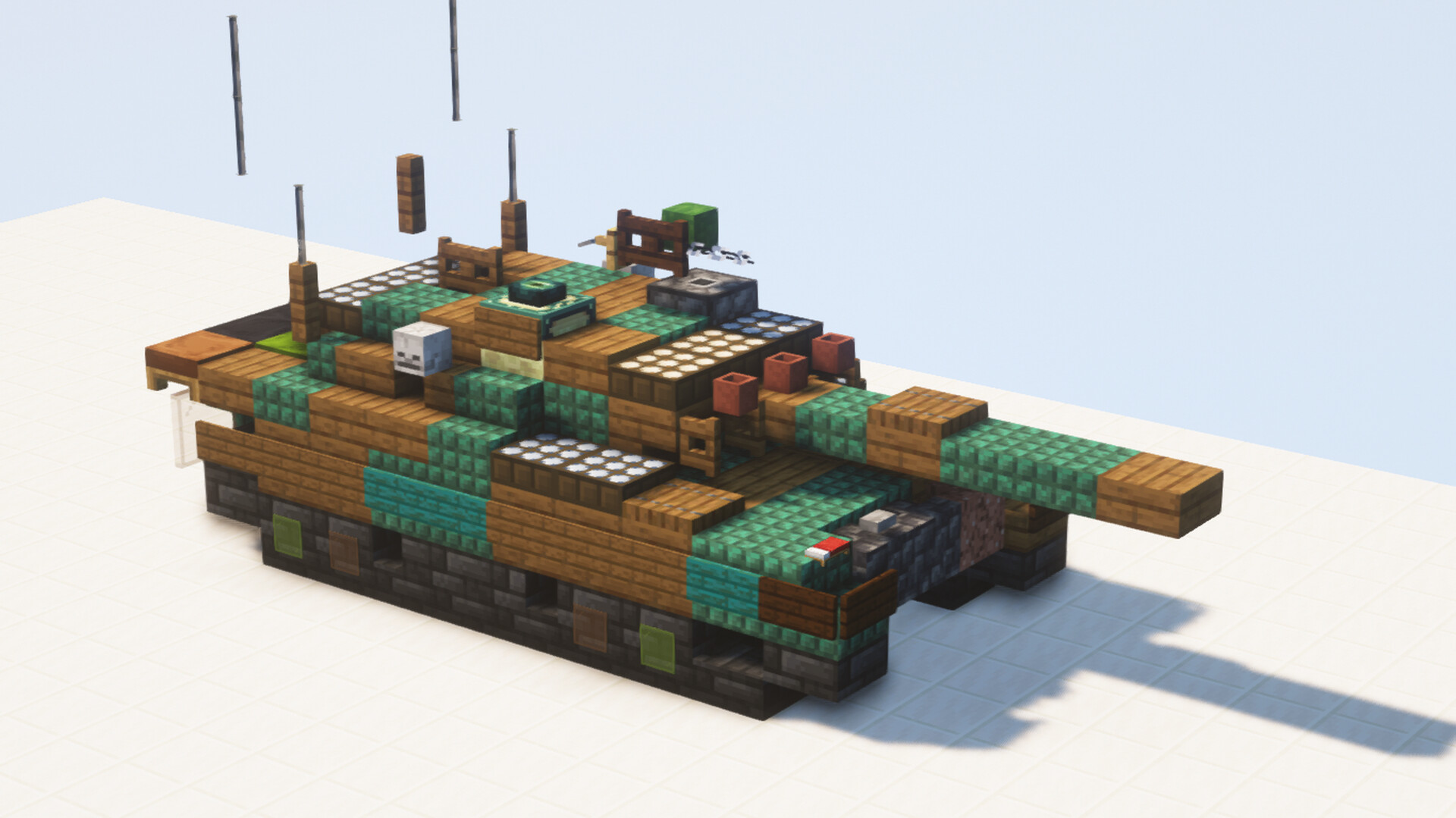 Type 90 Main Battle Tank - 1.5:1 Scale Minecraft Map