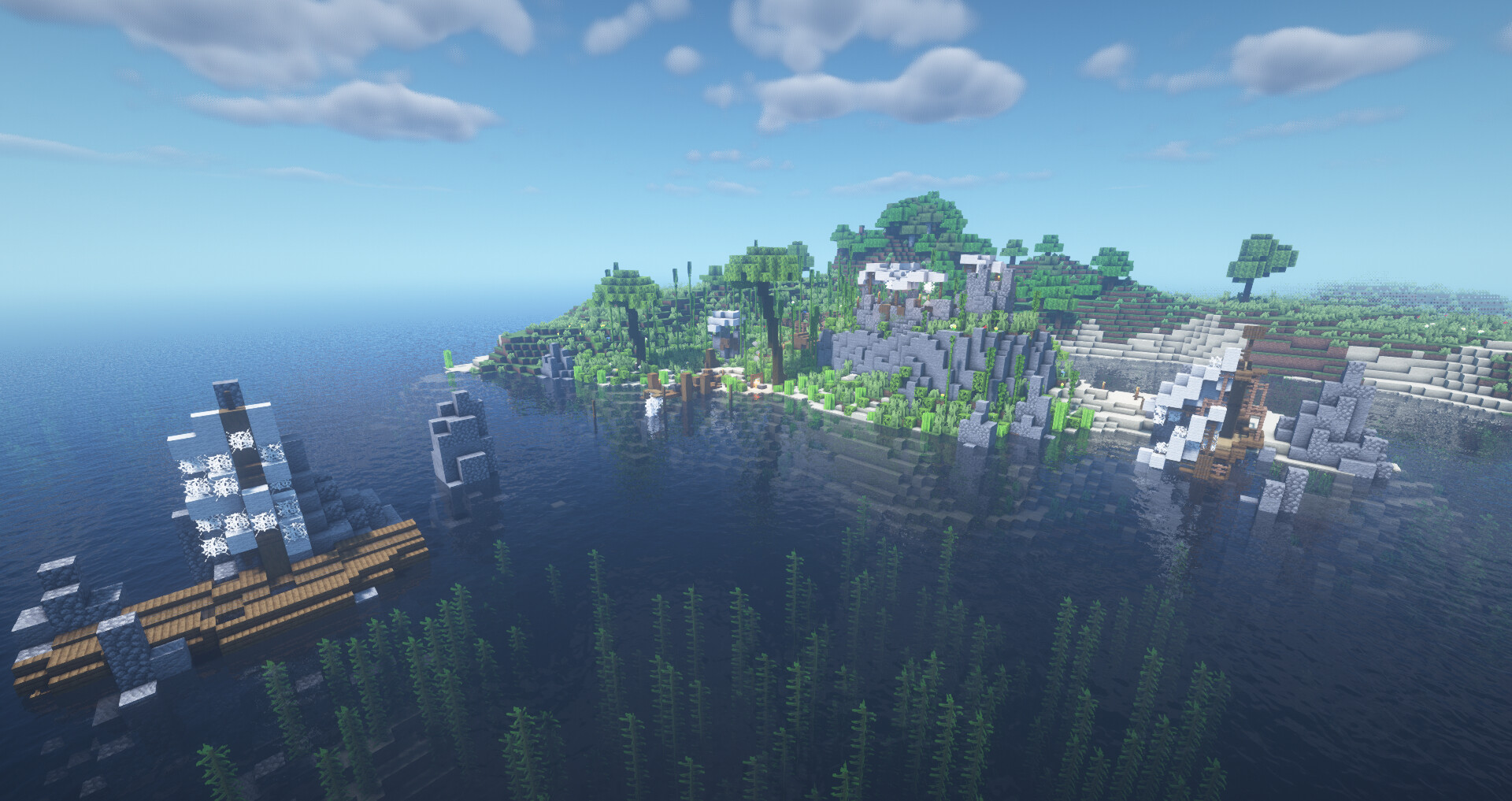 Shipwreck Cliff by UnknwnBuilds Minecraft Map