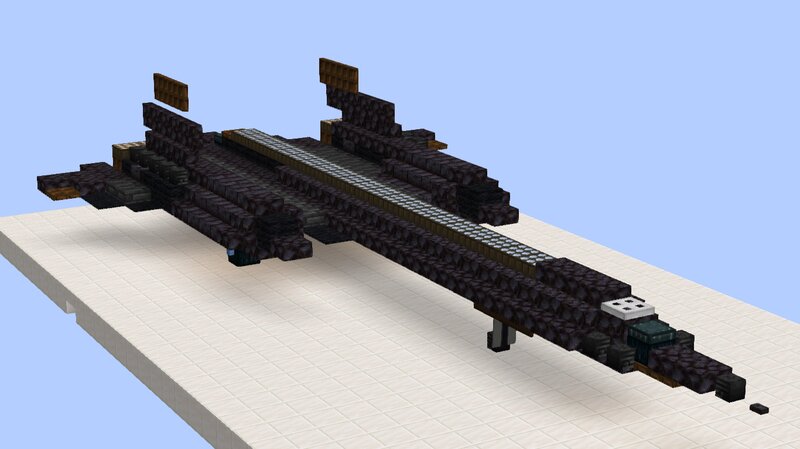 Lockheed SR-71 Blackbird - 1:1 Scale Minecraft Map