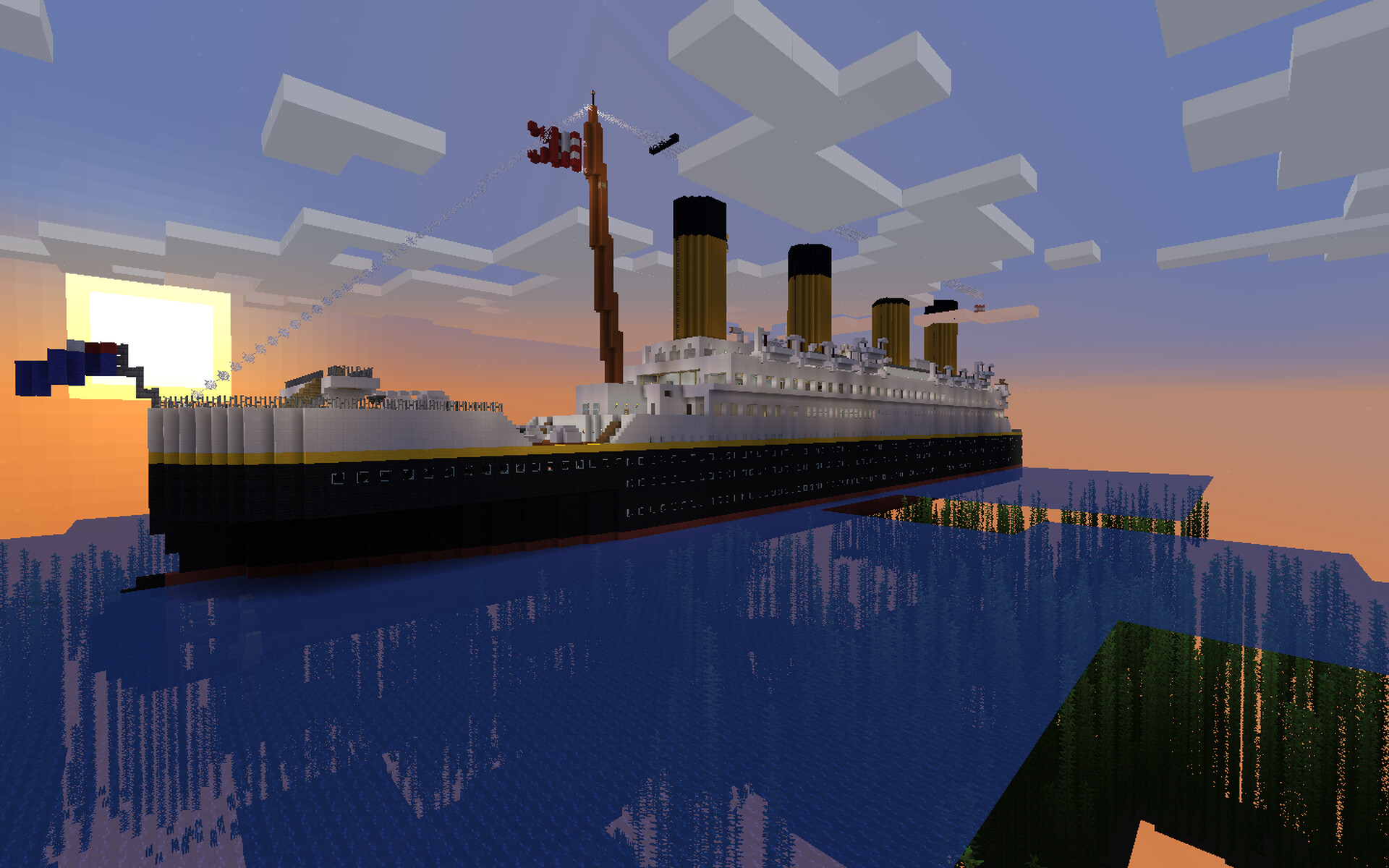 RMS Titanic 1.14x version Minecraft Map