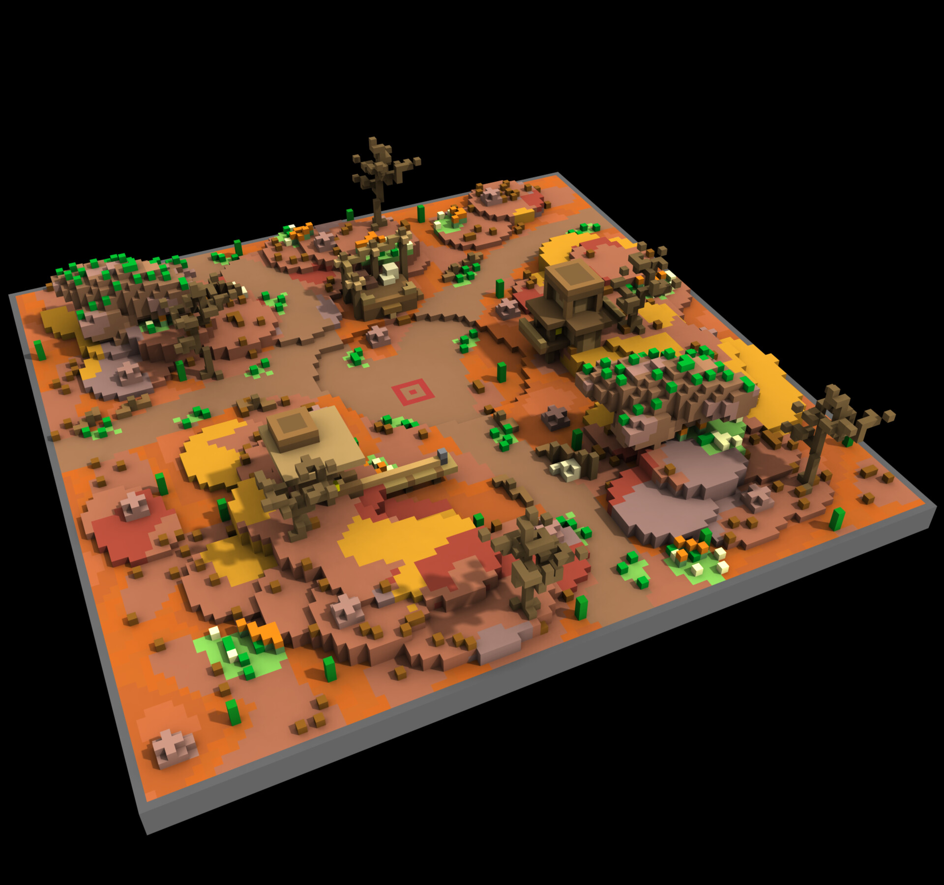 Mesa Plateau KOTH [100x100] Minecraft Map