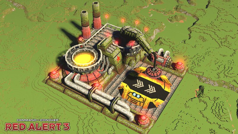 Soviet ore refinery | C&C Red Alert 3 Minecraft Map