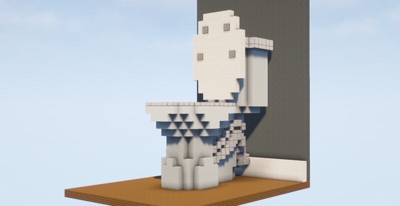 20:1 Scale Toilet Minecraft Map